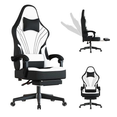 China Customize Big and Tall Gaming Chair with Footrest 360 Swivel Height Adjust Recliner for sale