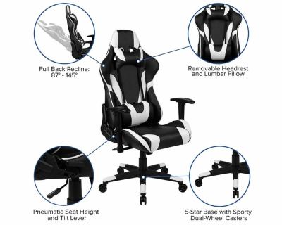中国 オフィス エルゴノミック パソコン PC ゲームチェア 360回転/高度調整/リクルイナー機能 販売のため