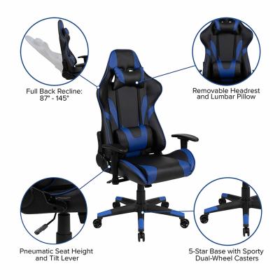 Cina Moderna sedia da gioco 360 giratoria/ regolabile in altezza/ recliner per comfort e prestazioni in vendita