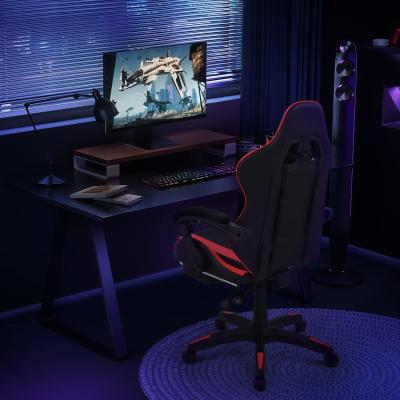 Cina Moderno design tessuto supporto lombare ergonomico sedia da corsa per computer con poggiapiedi in vendita