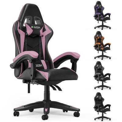 Cina Home Office sedia da gioco da corsa con poggiatesta e supporto lombare altezza regolabile in vendita