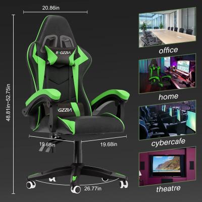Cina Vendere direttamente sedie da gioco da corsa in ferro di design moderno con poggiatesta e supporto lombare in vendita