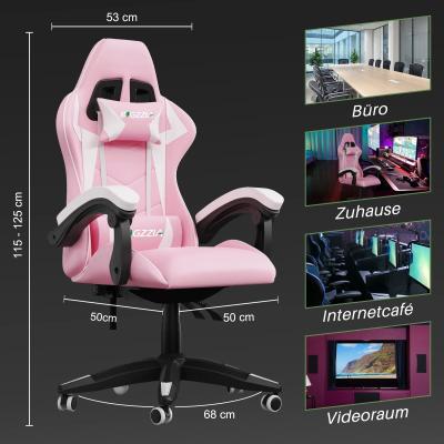 Cina Sedile da gioco da corsa regolabile in altezza con poggiatesta e supporto lombare stile moderno in vendita