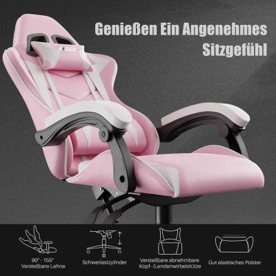 Cina Sedile da gioco da corsa regolabile in altezza con poggiatesta e supporto lombare stile moderno in vendita