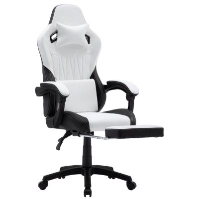 Cina Sedile da gioco per computer ergonomico regolabile in altezza con poggiatesta e supporto lombare in vendita
