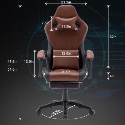 Cina Sedia girevole ALINUNU Sedia ergonomica per computer per giochi con poggiatesta e supporto lombare in vendita