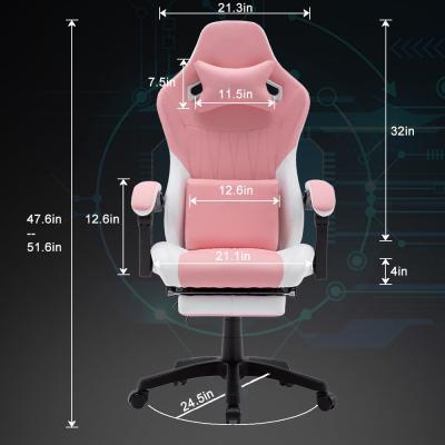 China Cadeira de jogos ALINUNU de cor personalizada com apoio para a cabeça e apoio lombar Serviço OEM ODM à venda