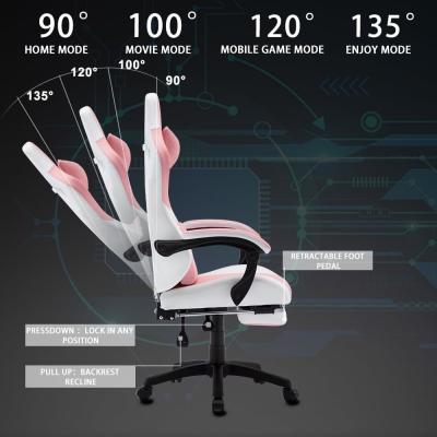 China Cadeira de jogos ALINUNU de cor personalizada com apoio para a cabeça e apoio lombar Serviço OEM ODM à venda