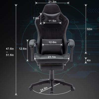 Cina Sedia giratoria ergonomica regolabile in altezza con poggiatesta e supporto lombare in vendita