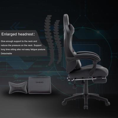 Cina Sedia giratoria ergonomica regolabile in altezza con poggiatesta e supporto lombare in vendita