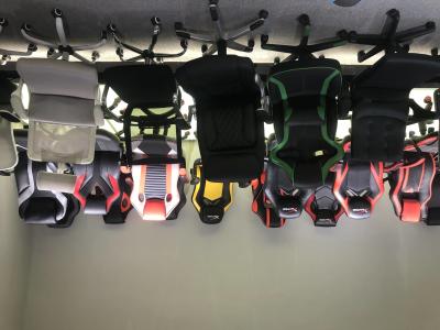 China Adjustable Racing Computer Video Game Chair with Footrest and Massage Lumbar Support for sale