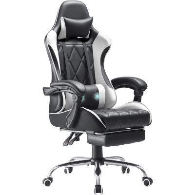 China Cadeira de computador ergonômica com apoio de pé e apoio lombar de massagem Tipo de metal Alumínio à venda