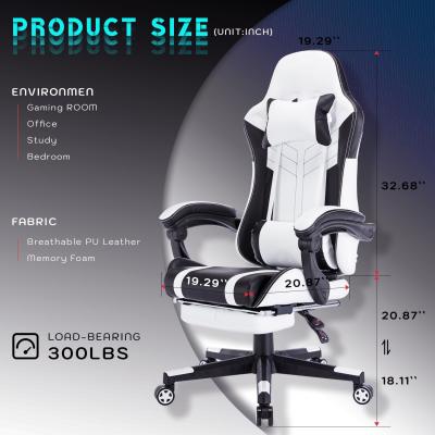Cina Sedile da gioco ergonomico per computer da corsa per adulti, altezza regolabile e design girevole in vendita