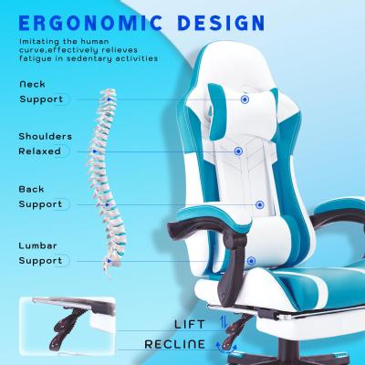 Cina Moderno stile di design ergonomico computer da corsa sedie da gioco con poggiapiedi 3 ascensore a gas in vendita