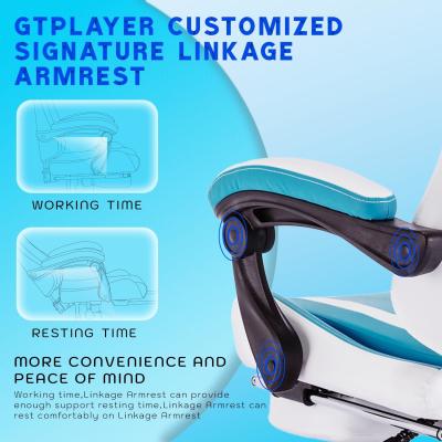 Cina Moderno stile di design ergonomico computer da corsa sedie da gioco con poggiapiedi 3 ascensore a gas in vendita