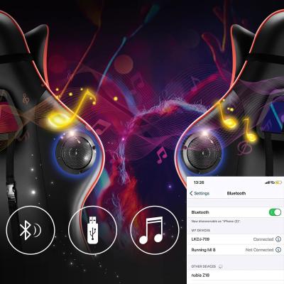 Cina Poltrona giratoria per la confezione dei messaggi Poltrona giratoria per i giochi ALINUNU RGB con massaggio a 7 punti e luce a LED in vendita