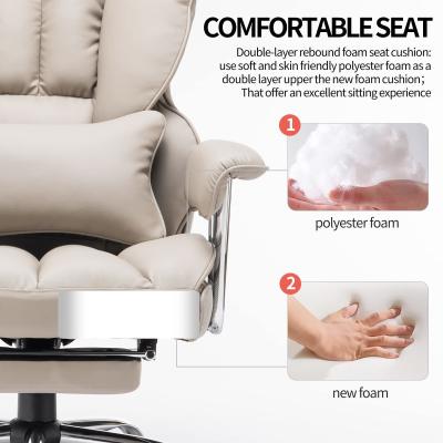 Cina Scaffale girevole in cuoio in PU con schiena alta per comfort in vendita