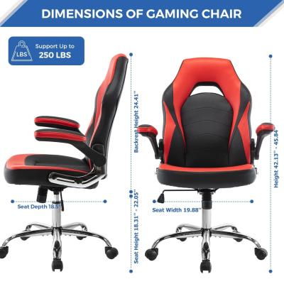 Cina Sedia da gioco ergonomica a colori personalizzati con supporto lombare da ALINUNU in vendita