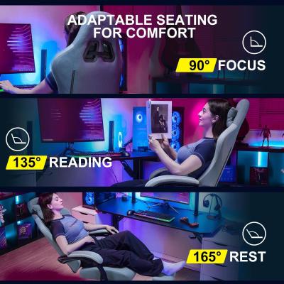 中国 ALINUNU 高背筋レースゲームチェア 高さ調整と360回転機能 販売のため