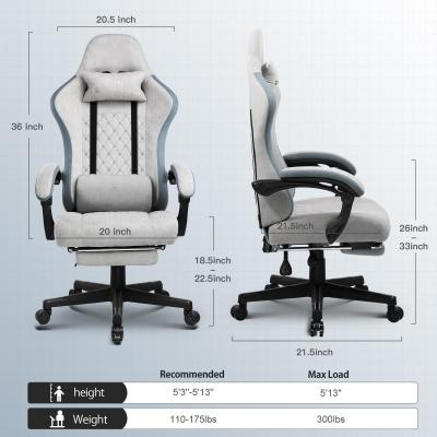 Cina Sedile da gioco da corsa a colori personalizzato con funzione di rotazione 360 / regolazione dell'altezza / recliner in vendita