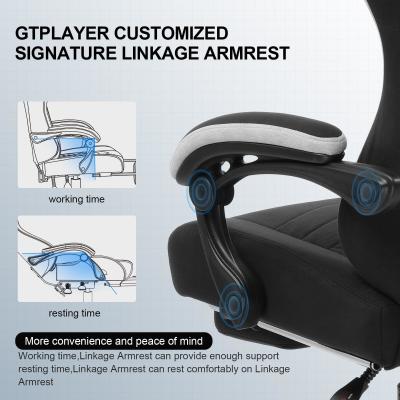 Cina 360 Girante/ Regolabile in altezza/ Ripiano dorsale ergonomica sedia da gioco per computer ALINUNU in vendita