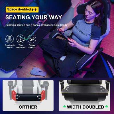 Cina 360 Girante/ Regolabile in altezza/ Ripiano dorsale ergonomica sedia da gioco per computer ALINUNU in vendita