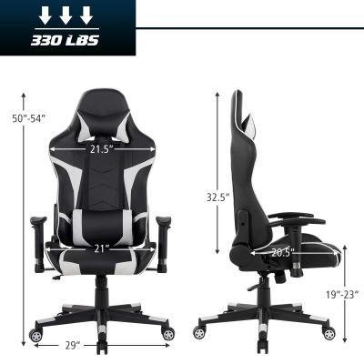 Cina 360 giratori/ regolazione altezza/ funzione recliner stile moderno di design sedie da gioco per ufficio in vendita