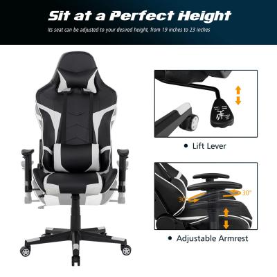 Cina 360 giratori/ regolazione altezza/ funzione recliner stile moderno di design sedie da gioco per ufficio in vendita