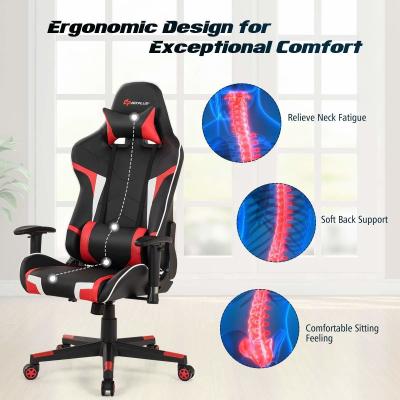 China Adjustable Height Computer Gaming Racing Chair for Office Ergonomic Gaming Chairs for sale