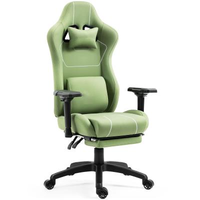 China Home Office Cadeira de jogos com massagem Suporte lombar e apoio de pé em design moderno à venda