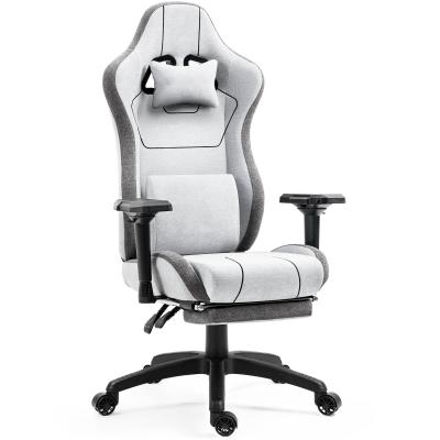 China Cadeira de jogos ergonômica de cor personalizada com suporte lombar de massagem e altura ajustável à venda