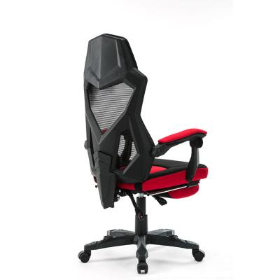 China Multi-function Revolving Computer Desk Chair with Footrest and Fabric Material for sale