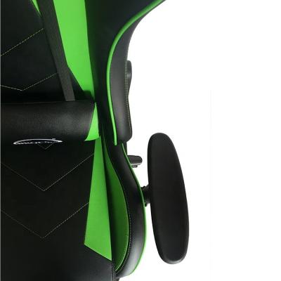 Cina Mobili da ufficio Sedile girante ergonomica verde con appoggio per braccio e altezza regolabili in vendita