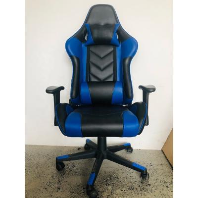 China Adjustable 2d Armrest Racing Gaming Chair with Synthetic Leather and Racing Design for sale