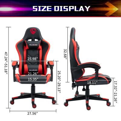 China ALINUNU PC Gamer Chair Ergonomische PU Lederswivel Gaming Chair met 3 100mm Gas Lift Te koop