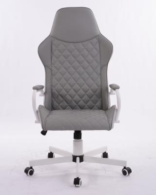 China 320 Kd Branco Base de Estrela de Metal Giratória Ergonômica Luxúria de Escritório Chefe de Cadeira com Gaslift à venda