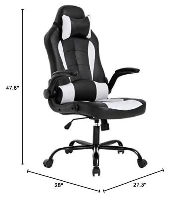 China Solid Back Ergonomische kantoorstoel met aangepaste kleur en lumbale steun Flip Up Arms Te koop