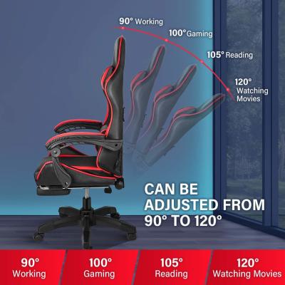 China Modern Design Racing PC Computer Gaming Chair com apoio de pés e apoio de cabeça 33,95 libras à venda