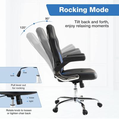 Cina 30 libbre sedia da ufficio regolabile con design ergonomico PU pelle e supporto lombare in vendita