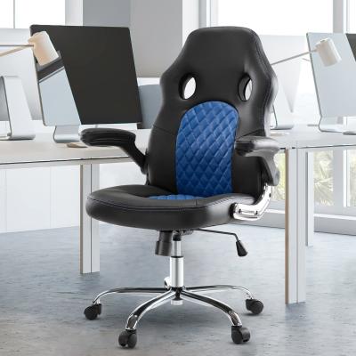 Cina 30 libbre sedia da ufficio regolabile con design ergonomico PU pelle e supporto lombare in vendita