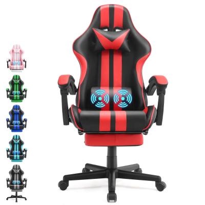 Cina Sedia da gioco ergonomica in stile da corsa con poggiatesta e supporto lombare in vendita