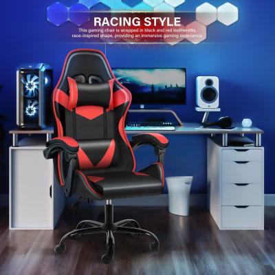 China Cadeira de jogo de computador de corrida de couro sintético ajustável giratório 25,3lbs à venda