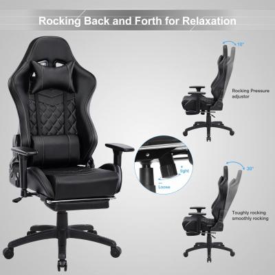 China Cadeira de massagem para adultos de jogos 350 lbs Base reforçada de braço ajustável estilo giratório à venda