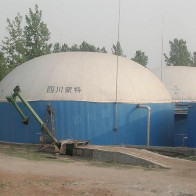 Cina Forma sferica del supporto a gas a doppia membrana per il deposito di biogas in vendita