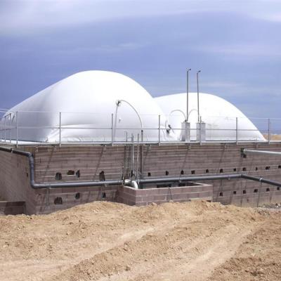 China Rectangular Double Membrane Biogas Storage Tanks Holder Air Supported Structure for sale