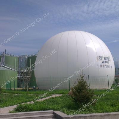 China Sphere Shape Dual Membrane Biogas Storage Tanks Leak Proof for sale