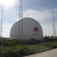 China Custom Spherical Biogas Storage Tanks Double Membrane Stand Alone Design for sale