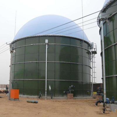 Cina Serbatoio per biogas a doppia membrana montato sul cerchio UV stabile certificato CE in vendita