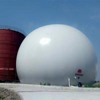 China Free Standing Double Membrane Biogas Balloon For High Pressure Gas Storage for sale