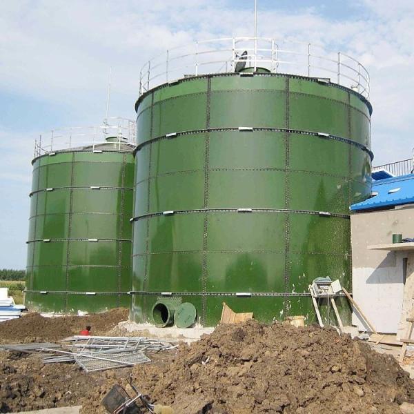 Quality Biogas Digester Bolted Steel Tank Anti Rust Fiberglass Steel Bolted Storage Tanks for sale